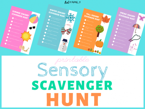 How to Create a Sensory Activities Scavenger Hunt for Kids | hol FAMILY